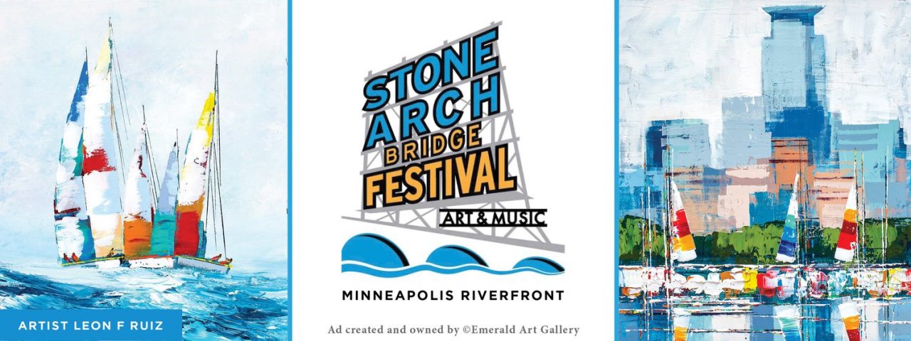 Stone Arch Bridge Art and Music Festival on the Minneapolis Riverfront ...